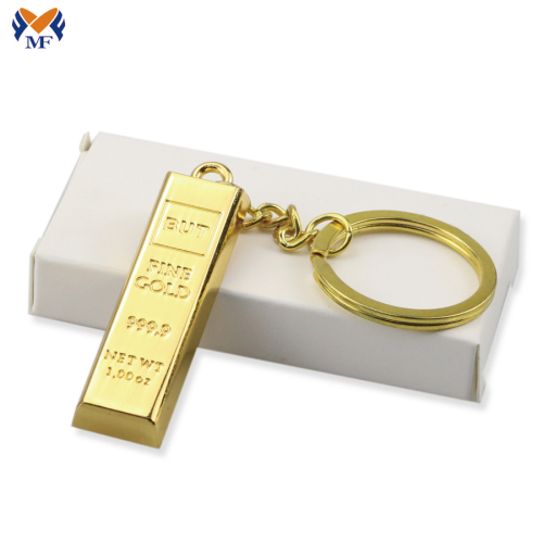 Metal Fake Gold Bar Ingot Bullion Keychain, High Quality Metal Fake ...