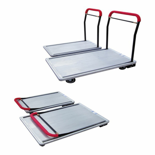 Aluminum Platform Trolley With Folding Handrail, High Quality Aluminum ...