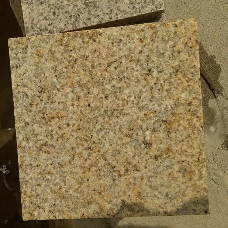 Yellow Rust Stone Lychee Noodle Granite Slab, High Quality Yellow Rust ...