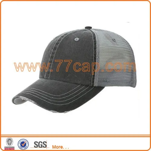 Custom Worn Out Blank Denim Original Caps, High Quality Custom Worn Out ...