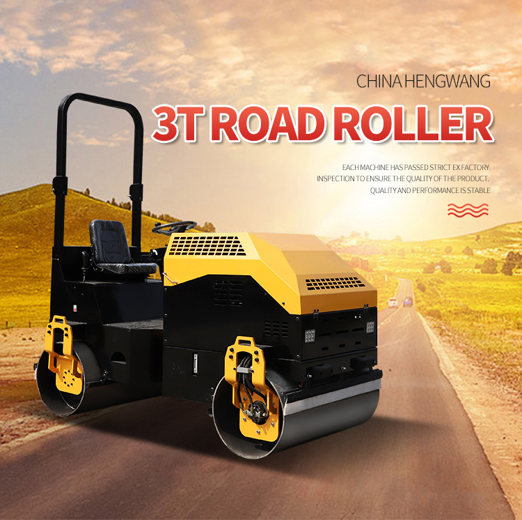 3 Ton Double Drum Vibratory Roller - Mini Road Roller Compactor & Parts ...