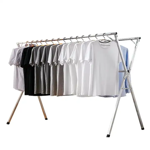 Mobile Stand Hanger Vertical Plastic Folding Drying Clothes Rack, High ...