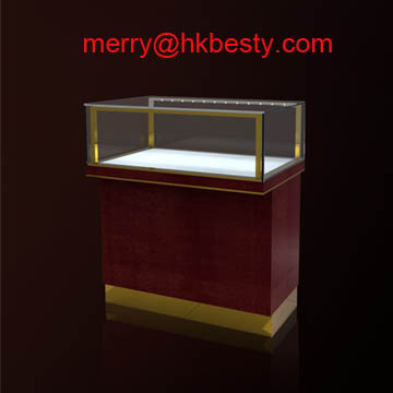 Classical Jewelry Display Counter And Showcase With Led Lights, High ...