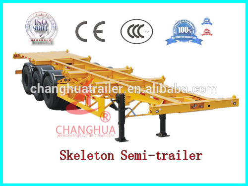 40ft Skeleton Container Transport Semi Trailer Container Trailer, High Quality 40ft Skeleton ...