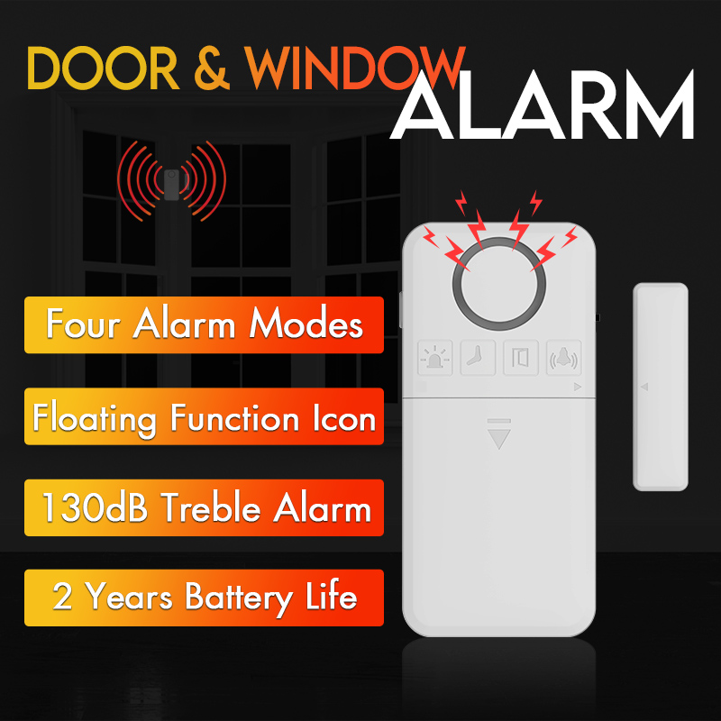Mini Wireless Door/window Magnetic Sensor Burglar Alarm For Home, High ...