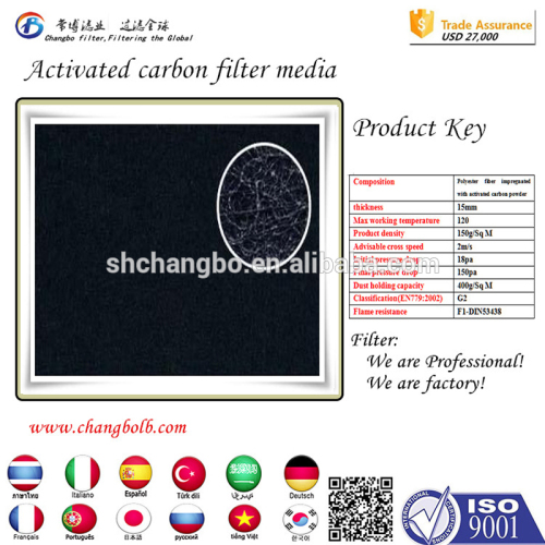 Activated Carbon Air Filter Media Carbon Filter For Air Conditioner ...