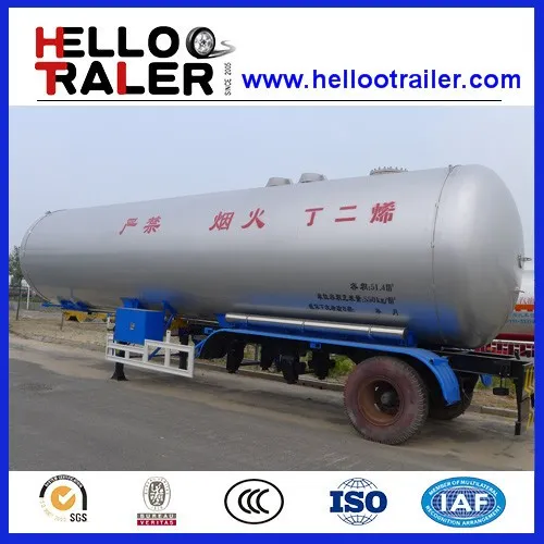 Liquid Natural Gas Transport 55600 Liters Lng Tanker Trailer, High ...