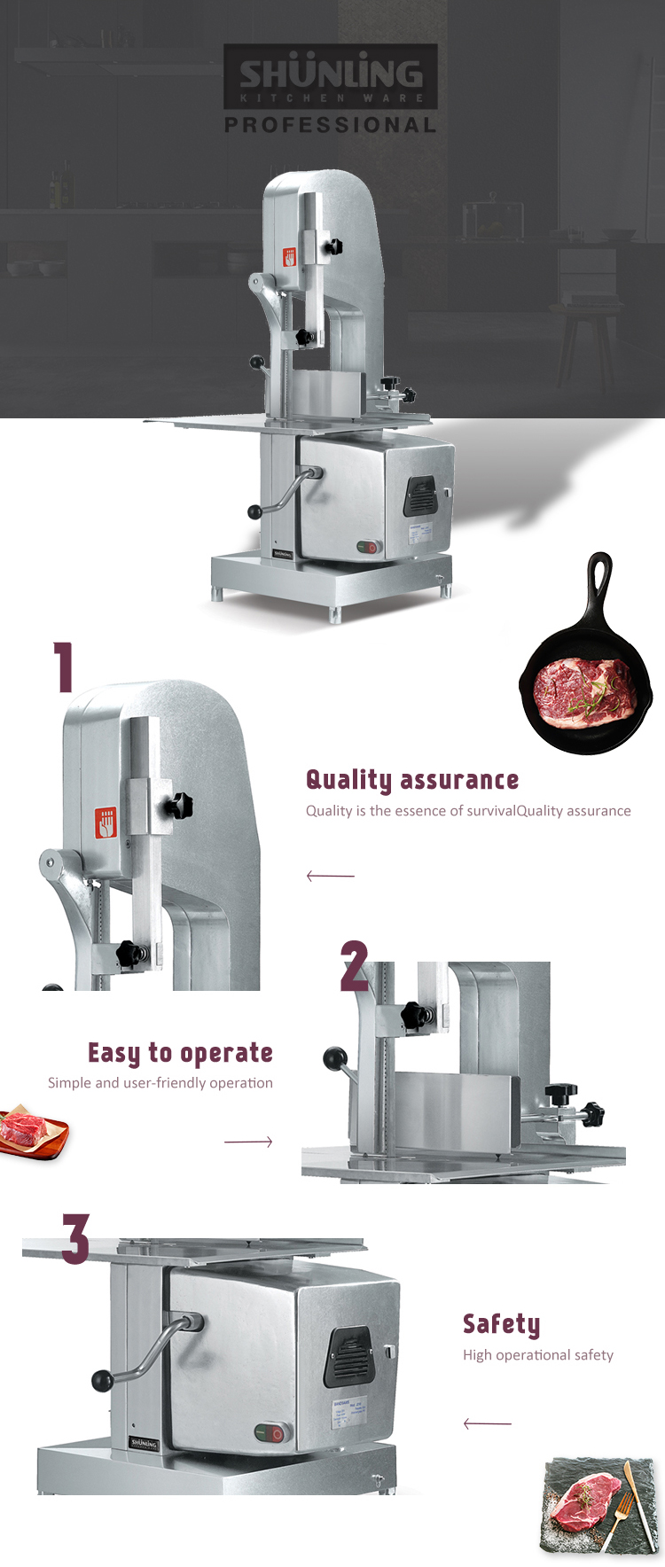 Large Commercial Meat Processing Bone Cutter Machinery, High Quality ...