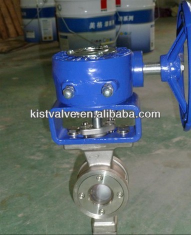 Gear Operated V Type Ball Valve, High Quality Gear Operated V Type Ball ...