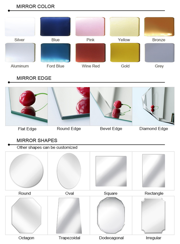 4mm Hexagon Bevel Edg Bathroom Beveled Edge Sunglass Silver Mirror Tile ...