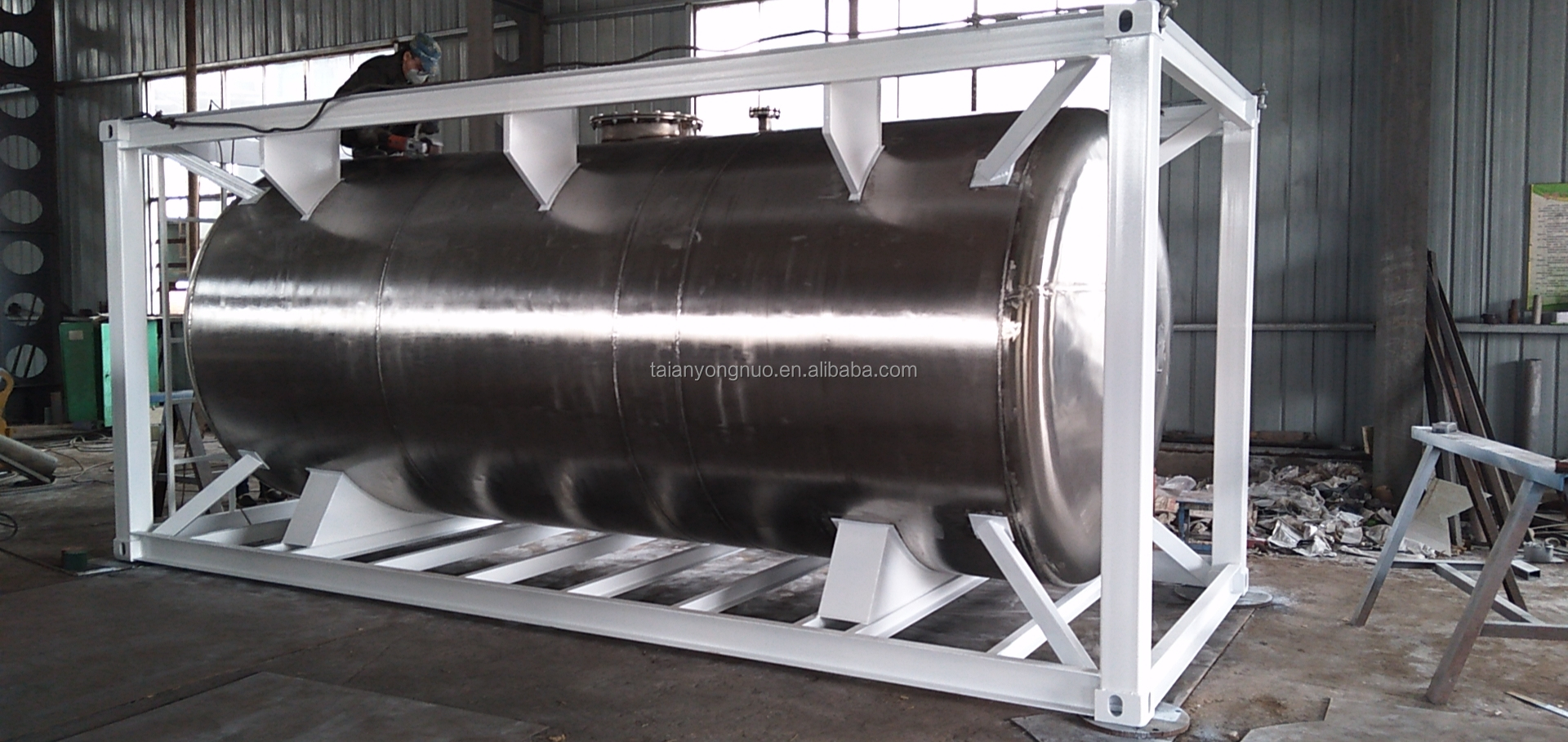 Double Wall Bunded Iso Tank Container For Coconut Oil And Chemical ...