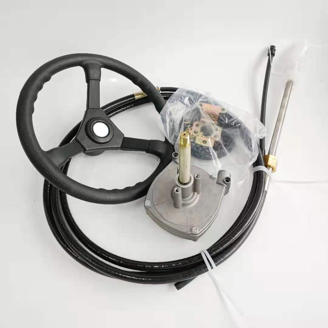 Marine Boat Steering Wheel With 12 Feet Cable For Inflatable Dinghies ...