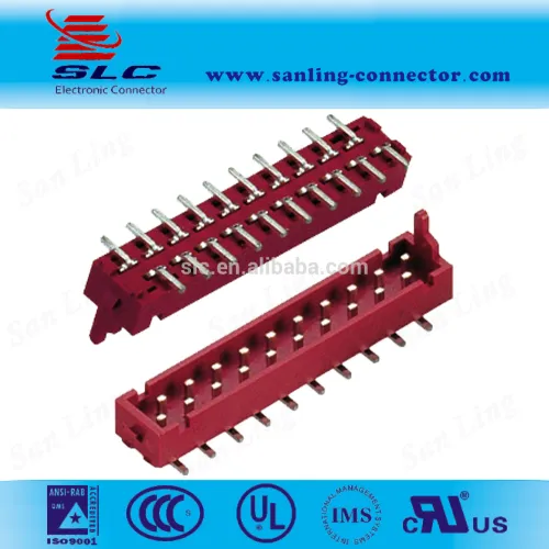 1.27mm Pitch Female Micro Match Connectors,dual Row, Straight ,red ...