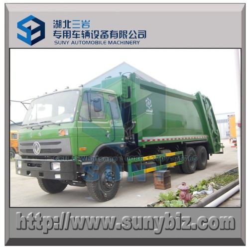 Dongfeng 6x4 Hermetic Compressing Garbage Truck 16 Cbm, High Quality ...