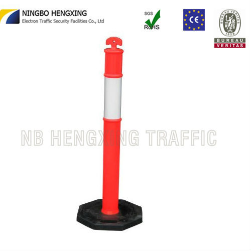 Road Safety Pvc Warning Bollard(hx-wb502) Rubber Base, High Quality ...