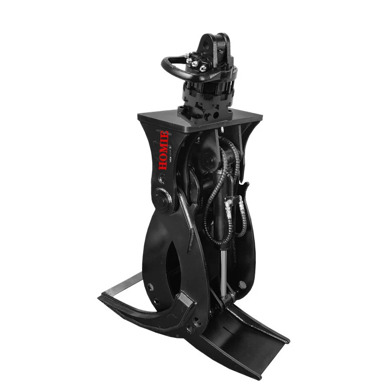 Wood/pole Handling Grapple With Rotator 20t Loader Use, High Quality ...