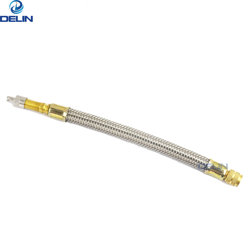 180mm Stainless Steel Braided Flex Hose For Car Tire Valve Stem ...