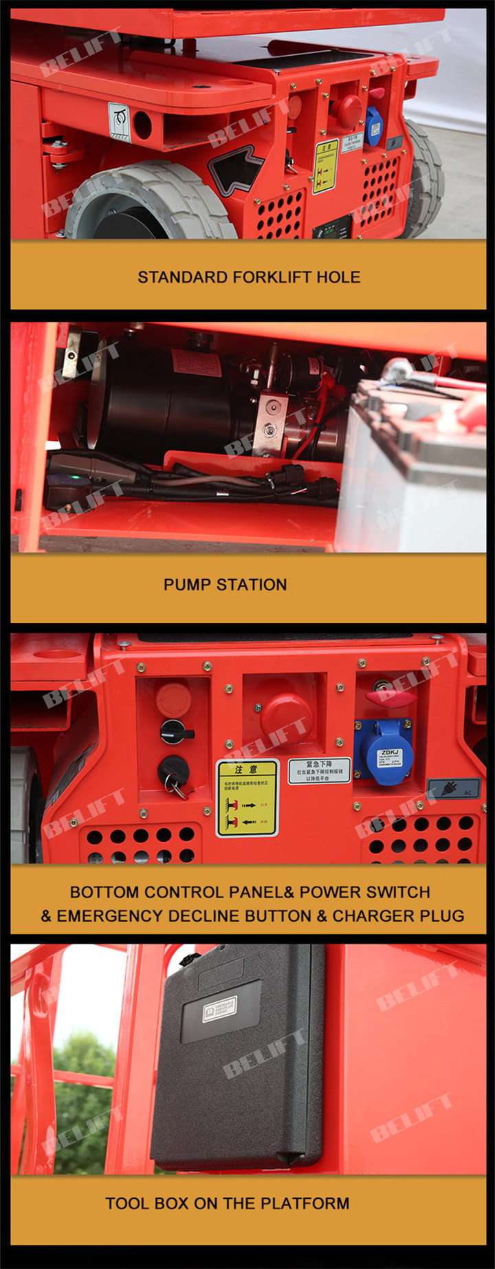 Ce Certified Automatic Mast Lift For Aerial Work Platforms, High ...