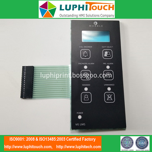 Flat Buttons Acrylic Pmma Backer Membrane Switch, High Quality Flat ...
