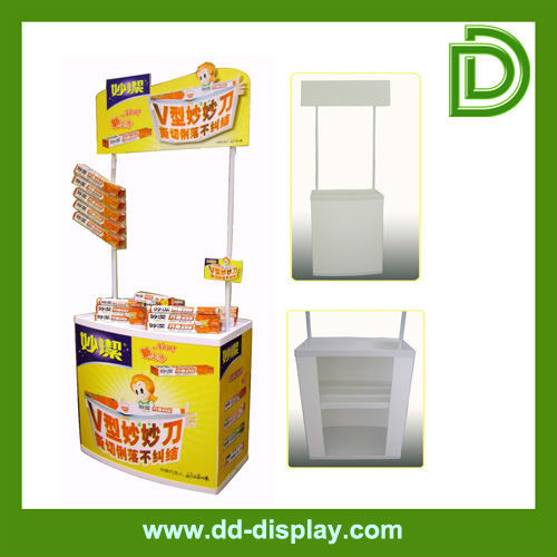 Knock-down Popular Folded Promotion Display Table, High Quality Knock ...