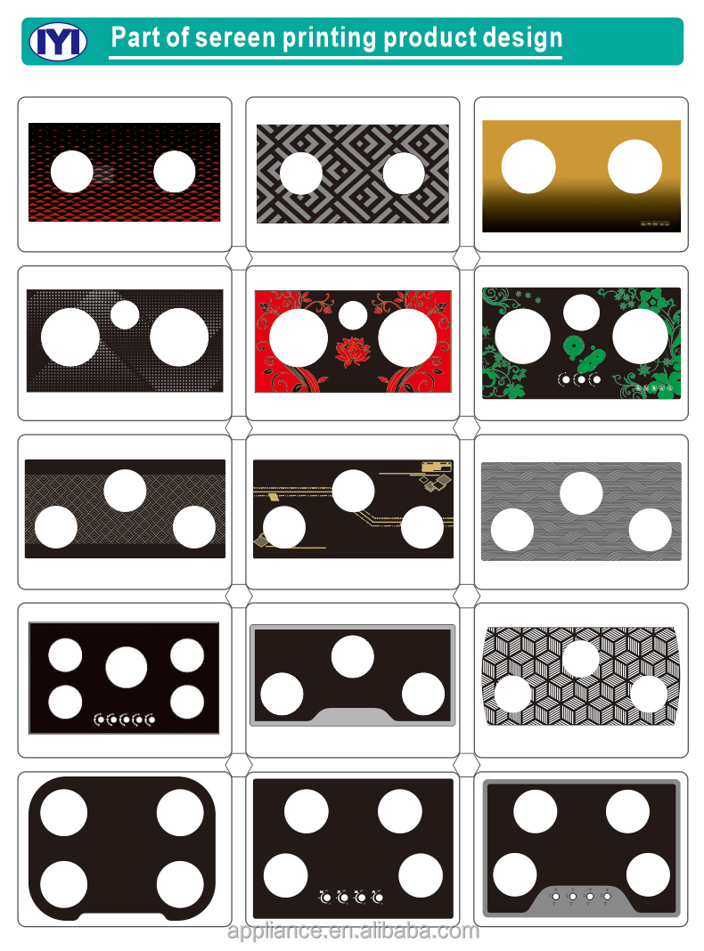 High-temperature Safety Custom 2 Burner Gas Cooker Stove With Tempered ...