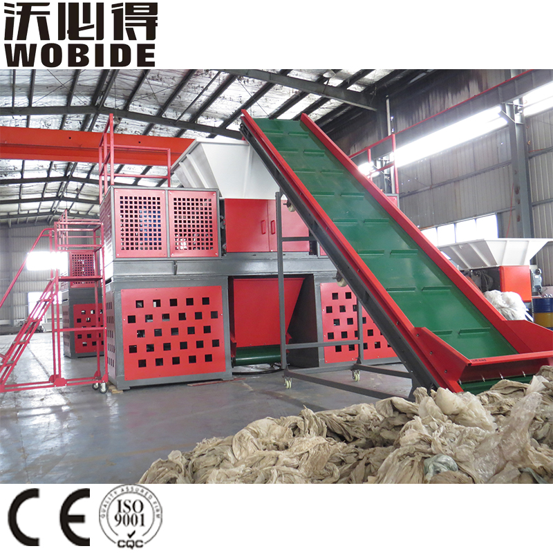 Double Roll Shredder With Conveyor Belt For Efficient Agricultural ...