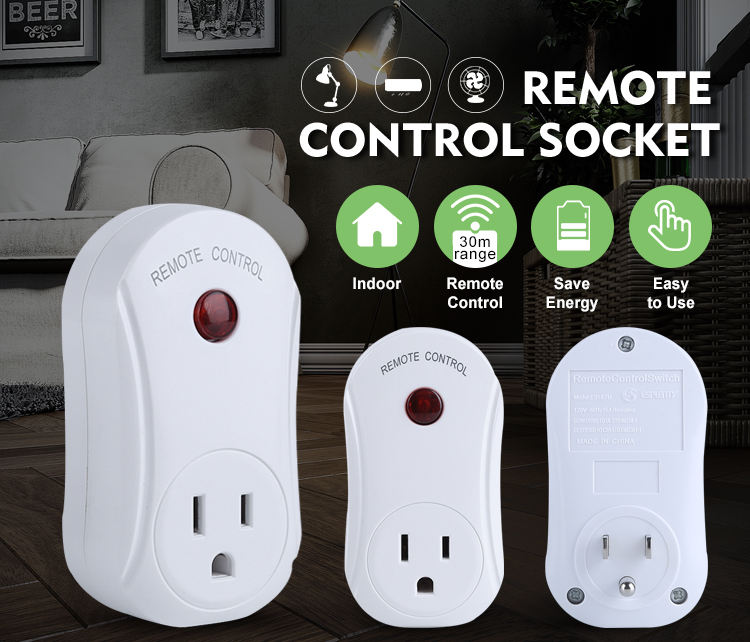 Us Standard Smart Plug - Remote Control Wireless Outlet For Fans ...