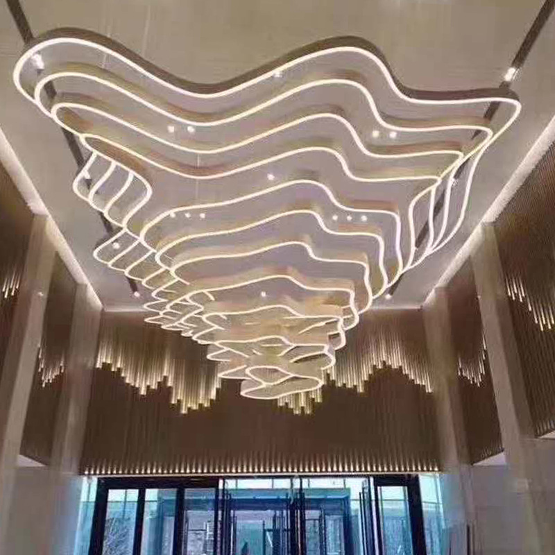 Modern Luxury Crystal Chandelier For Hotel Lobby And Villa Ceiling ...