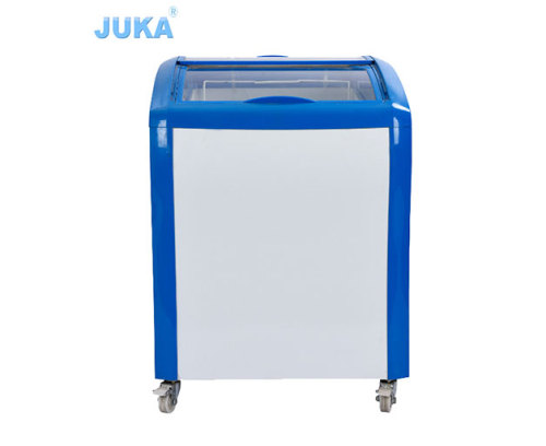 Curved Glass Door Solar Ice Cream Freezer 150l/258l, High Quality ...