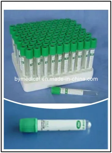 Green Cap Sodium Heparin Vacuum Blood Tubes, High Quality Green Cap ...