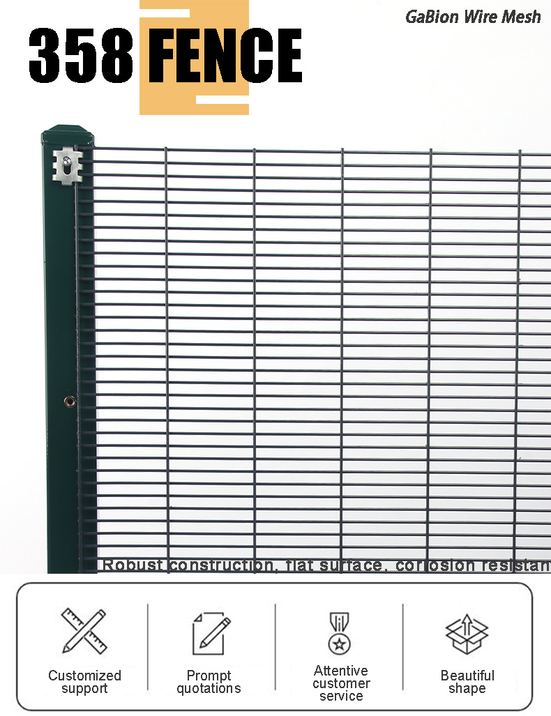 358 Prison Mesh Fencing - Powder Coated Anti-climb Anti-cut High ...