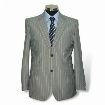 Men's Half Lining British Style Suit, Made Of Polyester And Rayon, With ...