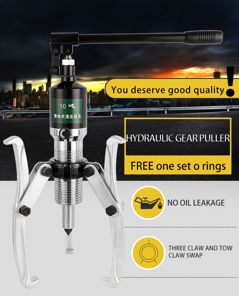 10 Ton Hydraulic Wheel Mounted Electric Hydraulic Gear Puller, High ...