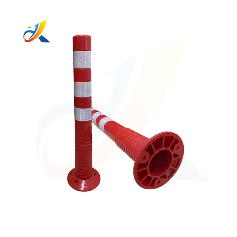 Reflective Flexible Bollard Traffic Barrier Warning Posts For Pu ...