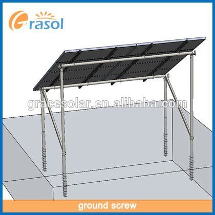Ground Screw Mounting System For Solar Plant, High Quality Ground Screw ...