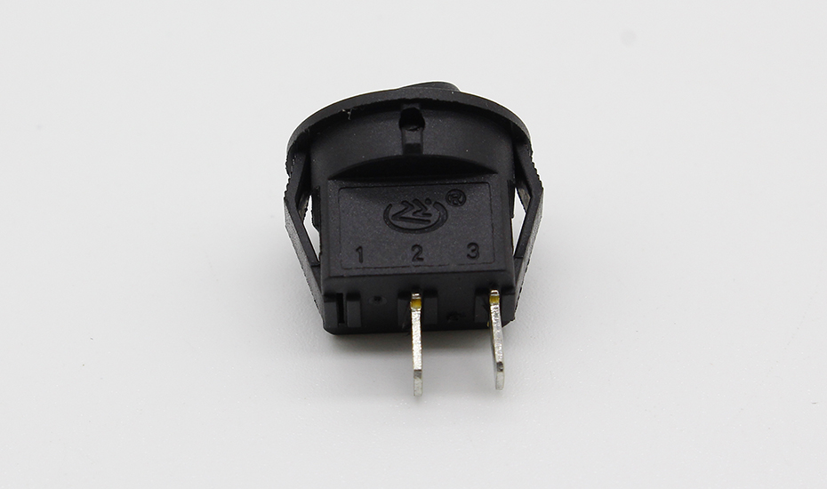 5* Small Round Black 2-pin 2-files 3a/250v 6a/125v Rocker Switch Seesaw ...