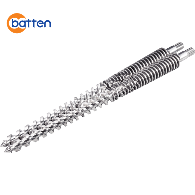 55/110 Extrusion Pvc Pipe Conical Twin Screw Barrel, High Quality 55/ ...
