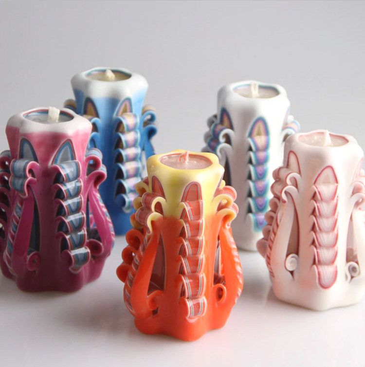 Custom Affordable Decorative Hand Carved Craft Candles China Manufacturer