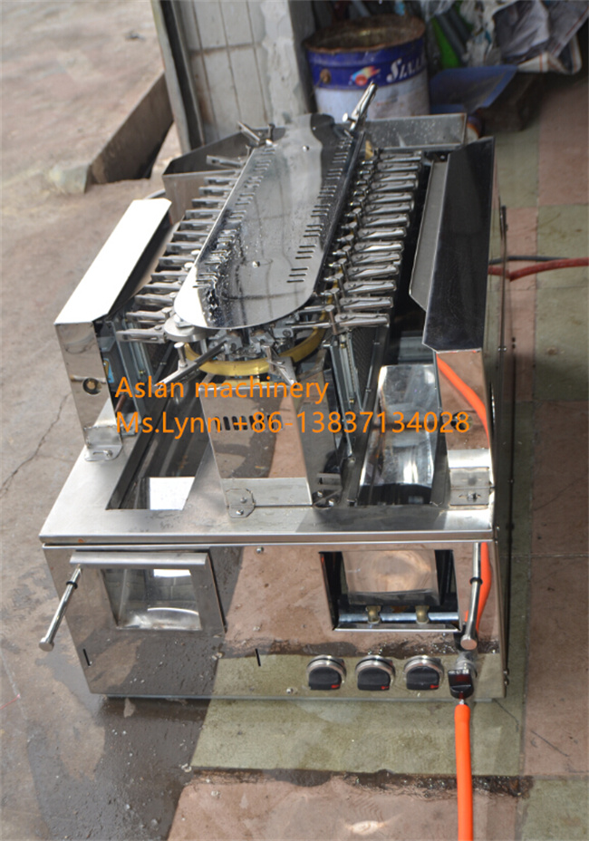 Automatic Flip Rotary Chicken Satay Skewer Grill Machine, High Quality ...