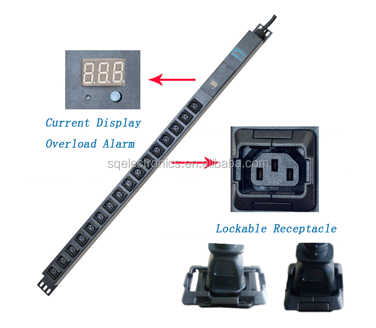 16 Outlet Iec C13 Power Distribution Unit 220v 16a With Protective ...
