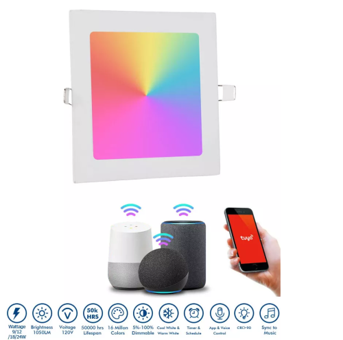 Ac85-265v 지능형 Led 스마트 패널 조명, Bossgoo.com의 고품질 Ac85-265v 지능형 Led 스마트 패널 조명