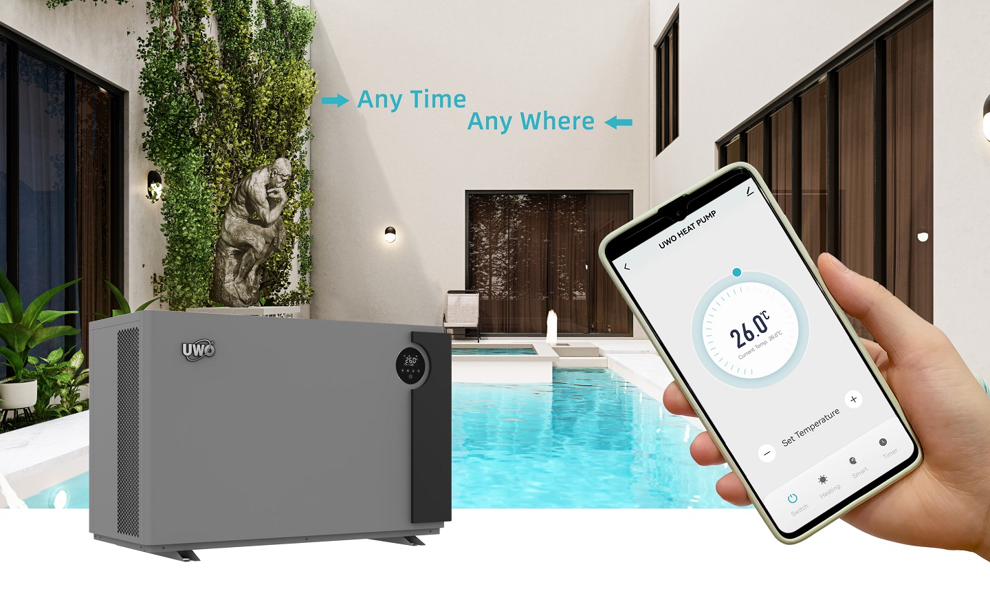 VariPool Beyond Back-discharge Inverter Pool Heat Pump China ...