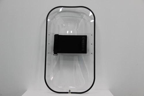 French Type Riot Control Shield With Rubber Edge, High Quality French ...