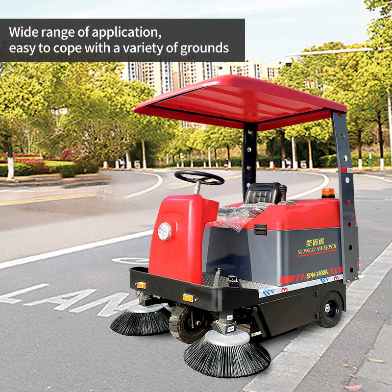 Supnuo Sbn-1400a Pavement Cleaning Machine - Semi-enclosed Electric ...
