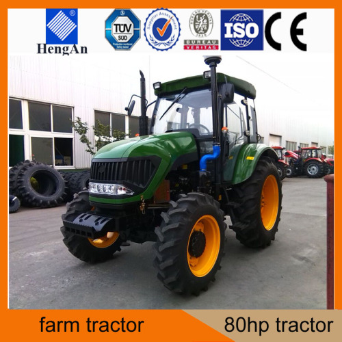 80hp Big Horsepower Farm Tractor For 10 Hector Farm Land, High Quality ...