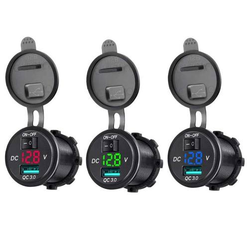 Bus Boat Marine 12v/24v Blue Led Digital Voltmeter คุณภาพสูง Bus Boat ...