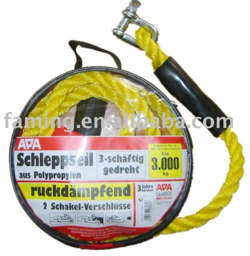 Auto Emergency Kits Yellow Woven Tow Rope, High Quality Auto Emergency ...