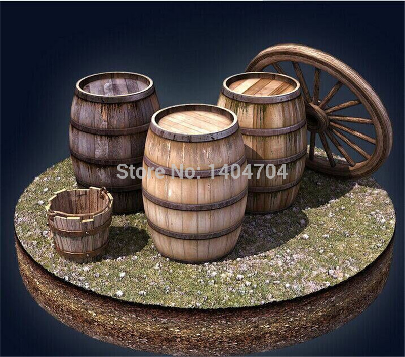 Nidale Model Classical Wooden Cask Model The Wooden Brandy Cask 25*18mm ...