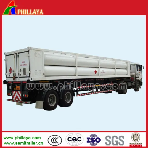 Tube Tanker Semi Trailer Cng Tank With Volume Optional, High Quality ...