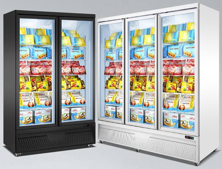 High Quality Convenience Store Three Door Upright Freezer For Ice Cream ...